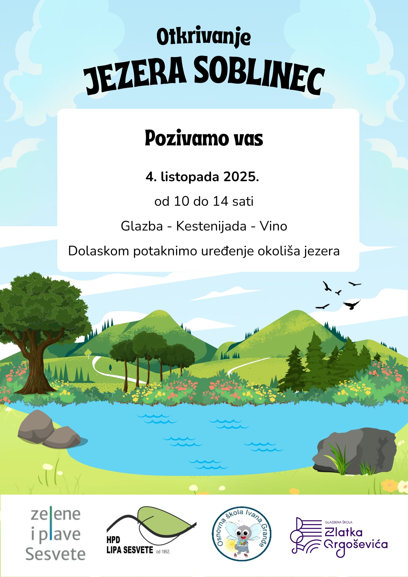 Najava: Otkrivanje jezera Soblinec | Udruga zelene i plave sesvete